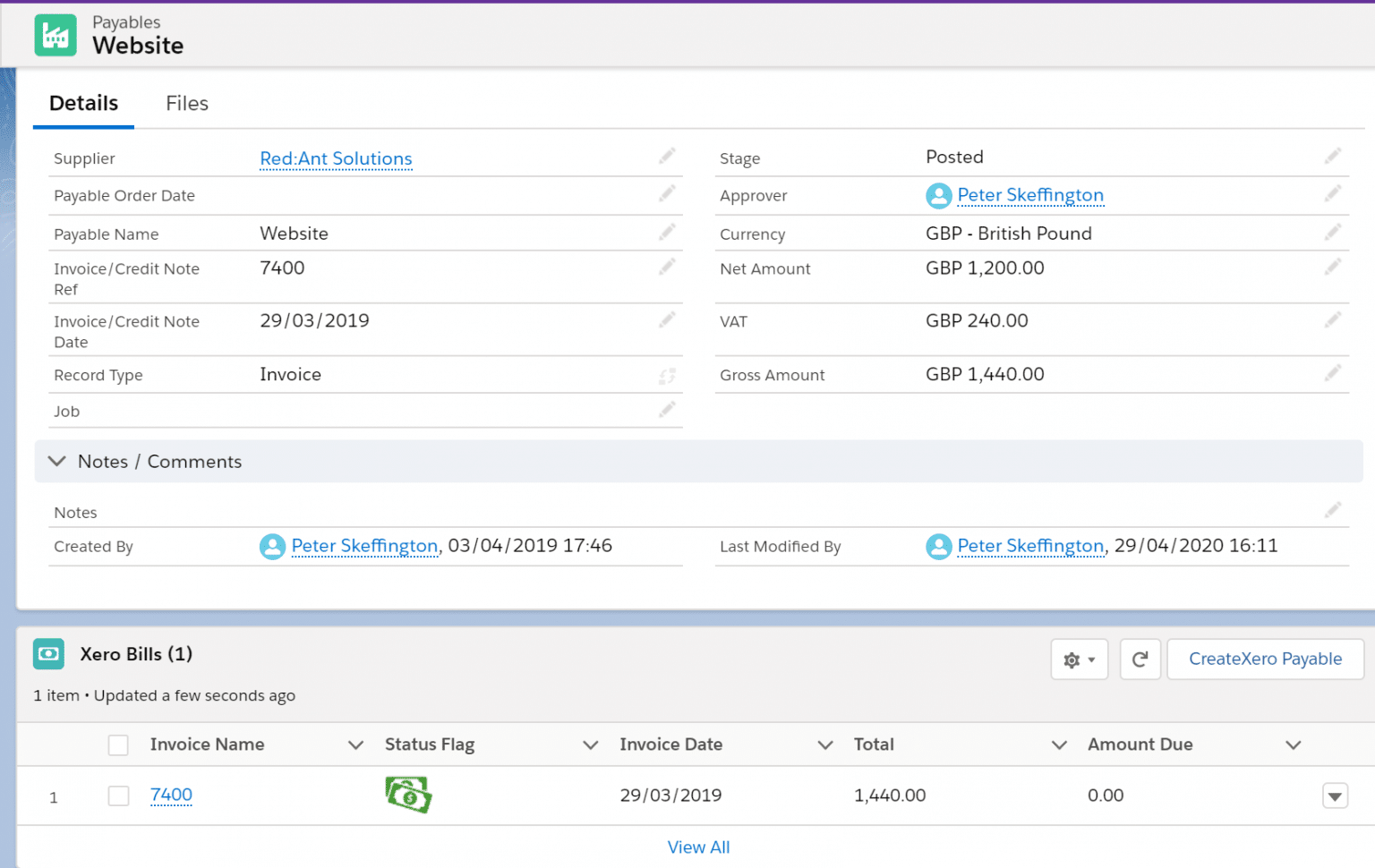 Salesforce and Xero Accounting Integration | Time Technology